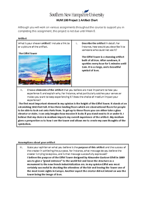 Module 8 proj 2 completed - I. Explain why you believe humans have a ...