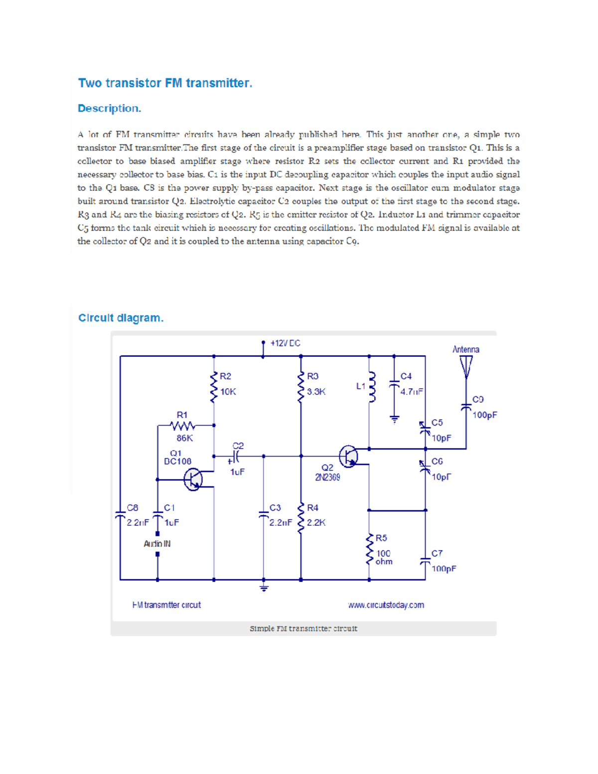 Fm transmitter plan C - project - Principles Of Communications - Studocu