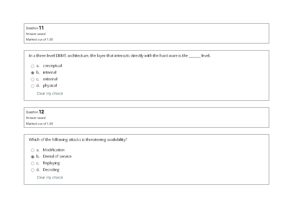 Quiz3 Spring 2023 (page 2 of 4) - Answer saved Marked out of 1 ...