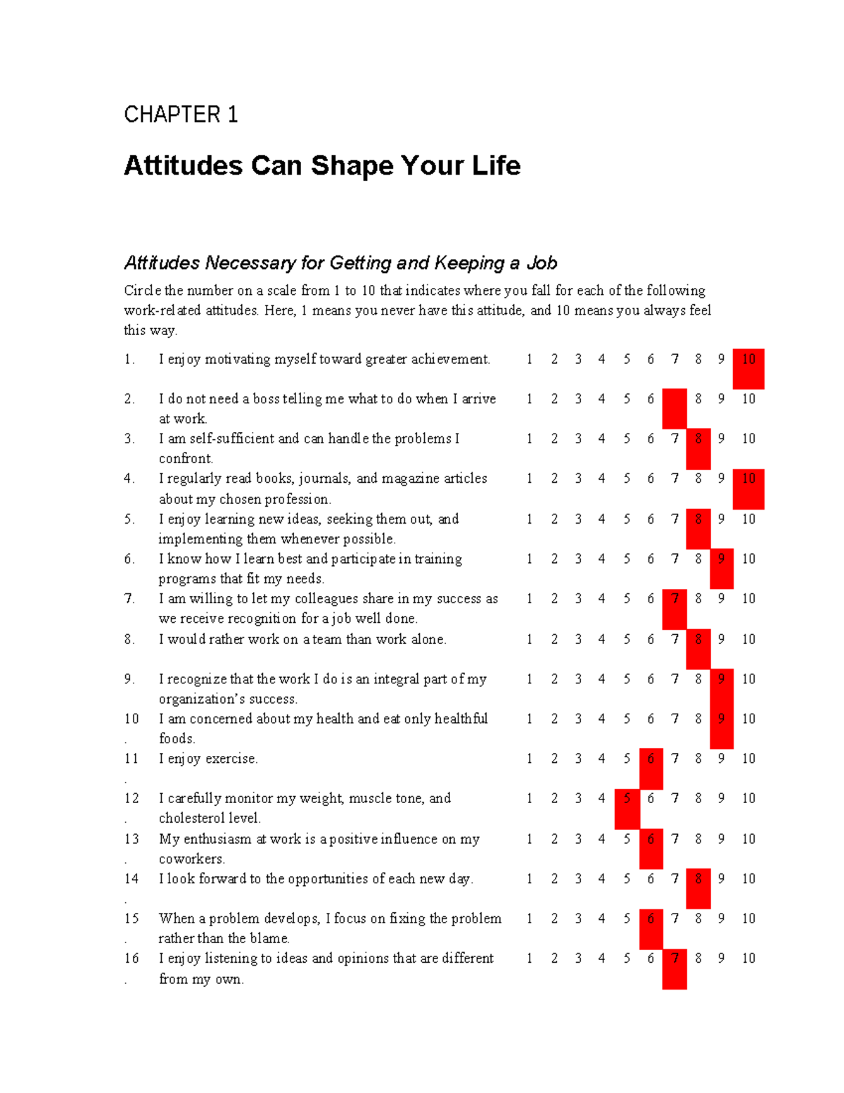 CH 1 Attitudes Shape Your Life - CHAPTER 1 Attitudes Can Shape Your ...