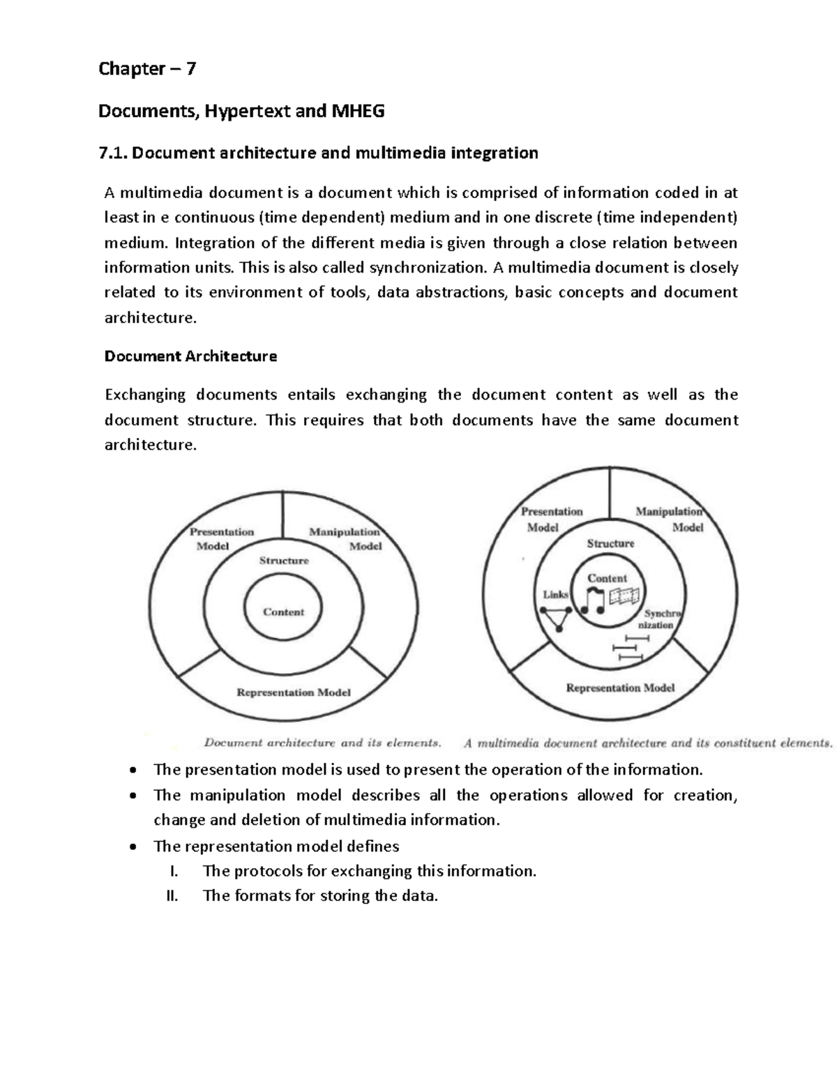 Ch-7 Document, Hypertext and MHEG - Chapter – 7 Documents, Hypertext and MHEG Document ...
