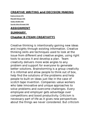 Chapter 4 Exercise - about mos - Chapter 4 DEFINING THE PROJECT Chapter ...