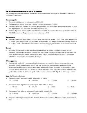 Financial Statement Analysis - MODULE OF INSTRUCTION Financial ...