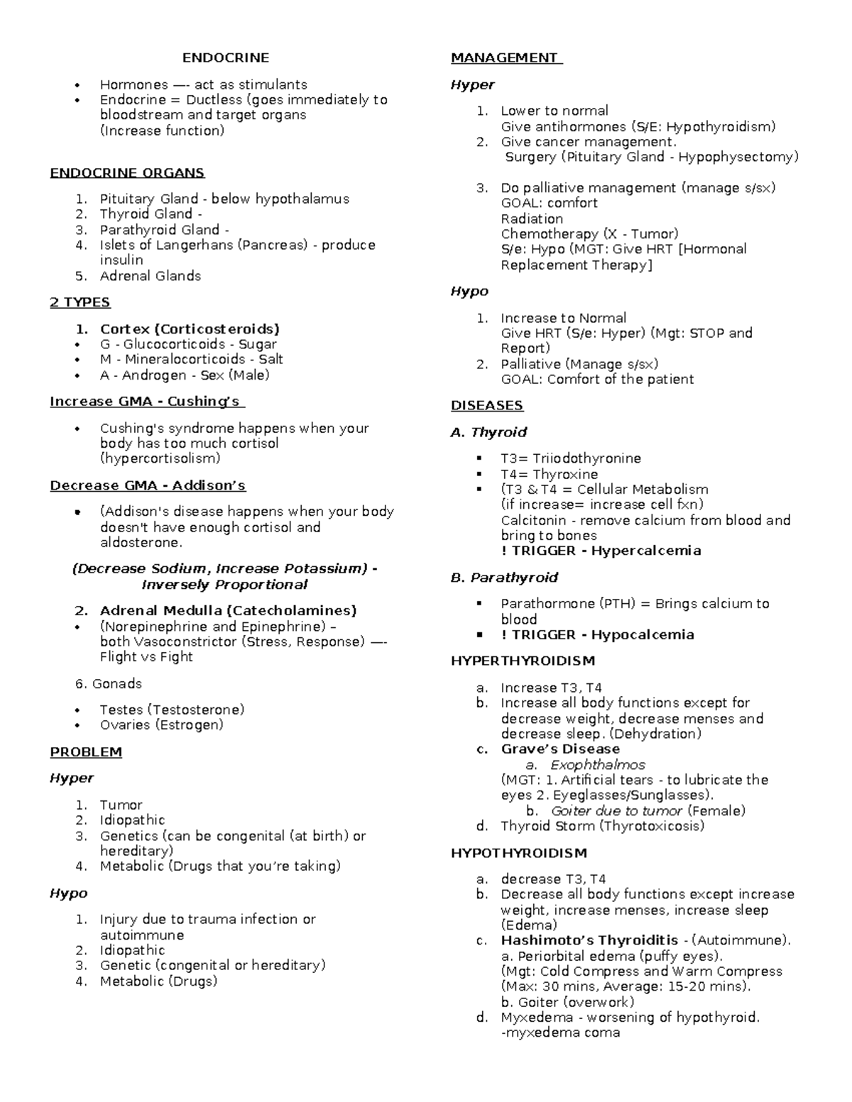 Simplified Notes for Endocrine including essential lectures you need to ...