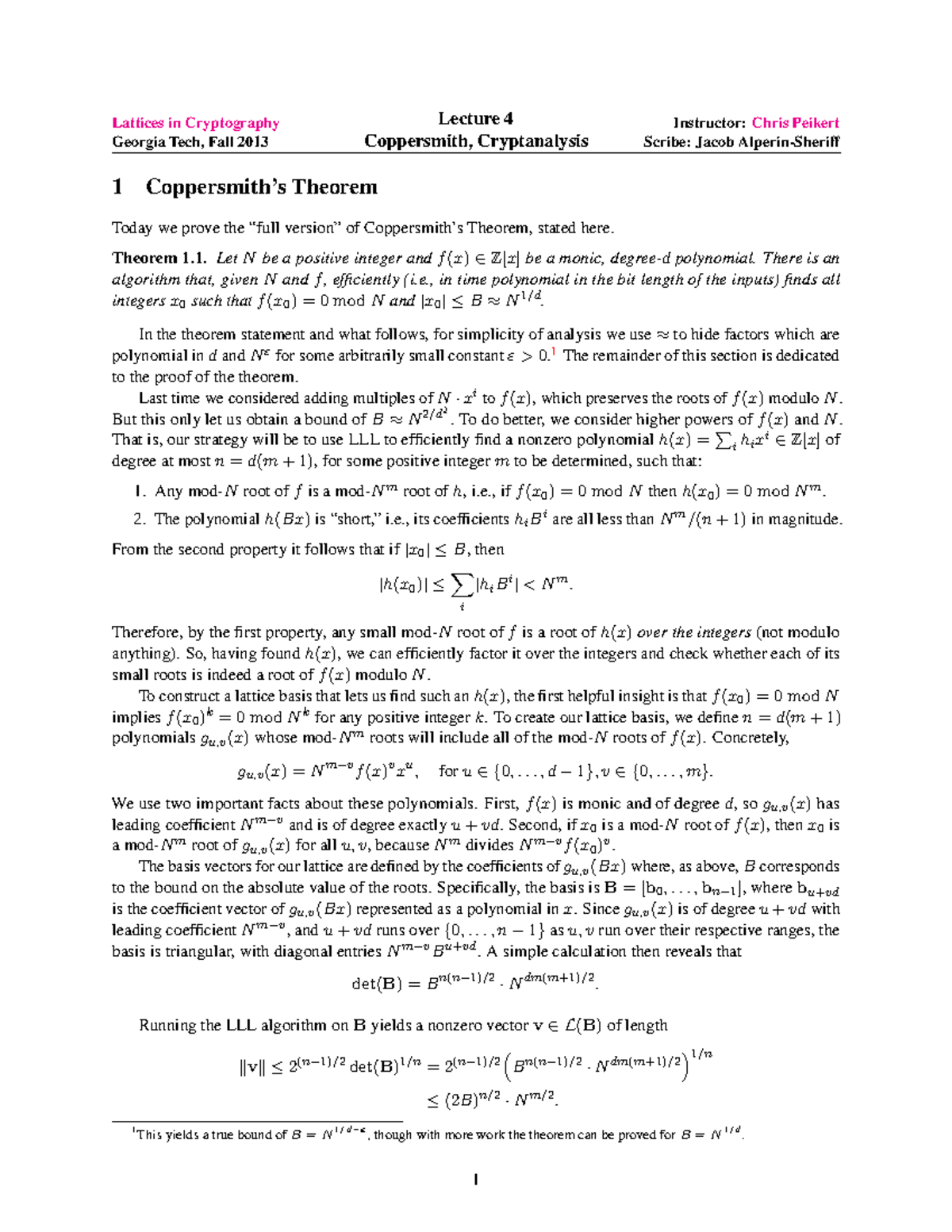 Lecture notes, lectures 1 - 6 - Everything you need to know about ...