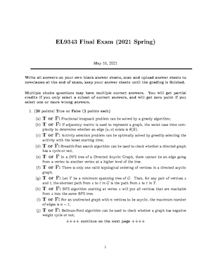 P1cs2110fa17a - Past Prelim 1 from CS 2110 taught by Professor David Gries and Professor Micheal ...
