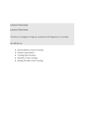 Knack Tutor Training The Basics Lesson 4 - Lesson 4: Knack Tutoring (15 ...