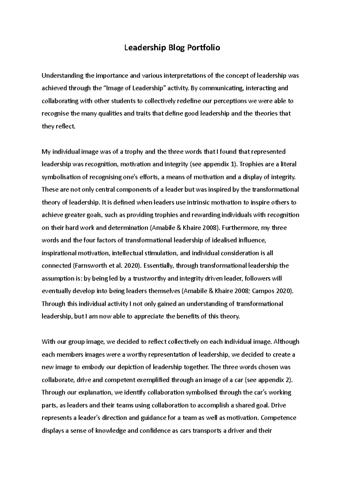 Leadership blog portfolio - Leadership Blog Portfolio Understanding the ...