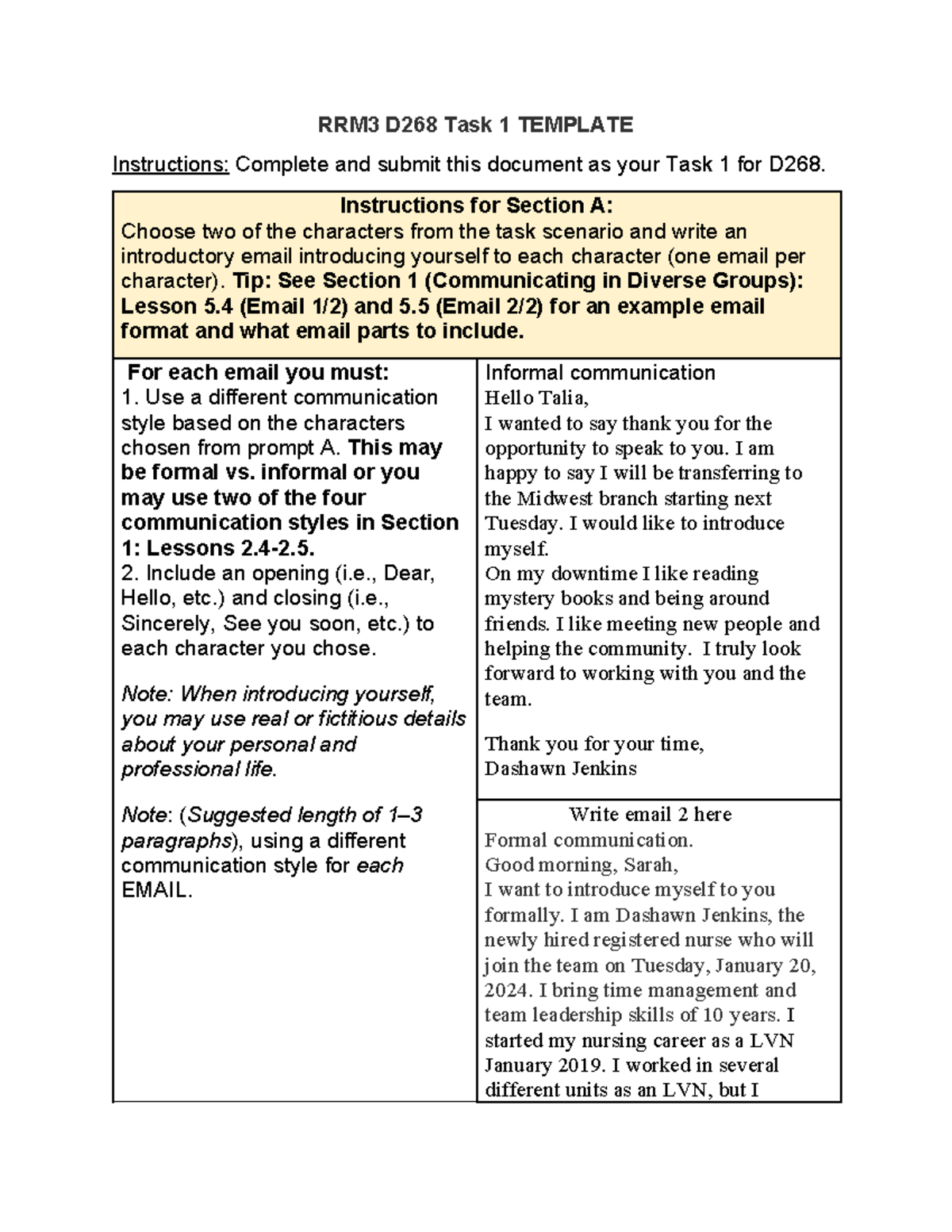 RRM3 D268 Task 1 Dasahwn Jenkins - RRM3 D268 Task 1 TEMPLATE ...