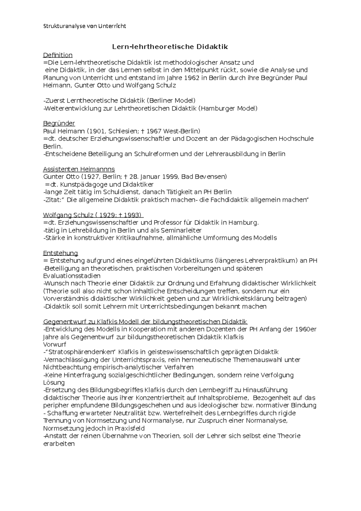 Strukturanalyse von Unterricht fertige Präsentation - Strukturanalyse ...