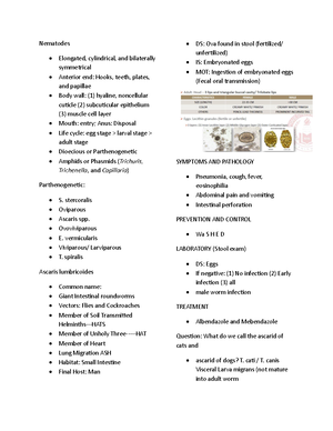 Parasites - notes - Parasites are organisms that live on or inside ...