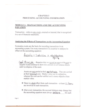 Ch 4 Student Outline - Accounting 1 Chapter 4 notes. - CHAPTER 4 INCOME ...