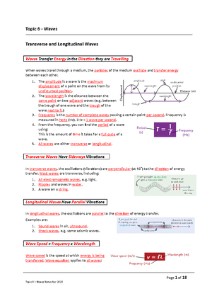 GCSE Physics Revision Notes - P5 - Forces - Oct 2019 - Topic 5 - Forces ...