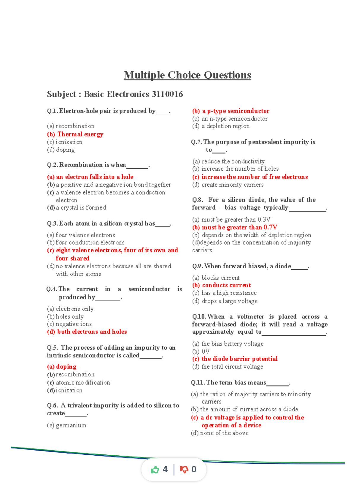 Mcq-of-basic-electronics-3110016 compress - Multiple Choice Questions ...