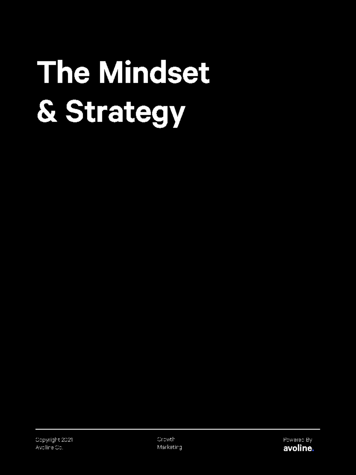 Getting started with the study plan - Copyright 2021 Avoline Co. Growth ...
