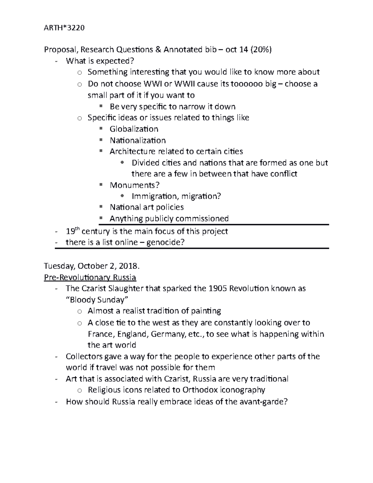 October 2, 4 - Proposal, Research Questions Annotated bib oct 14 What ...