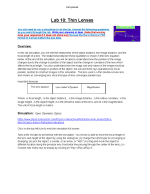 Lab 8–Faraday's Laws completed - Lab 08: Magnetic Field and Faraday’s ...