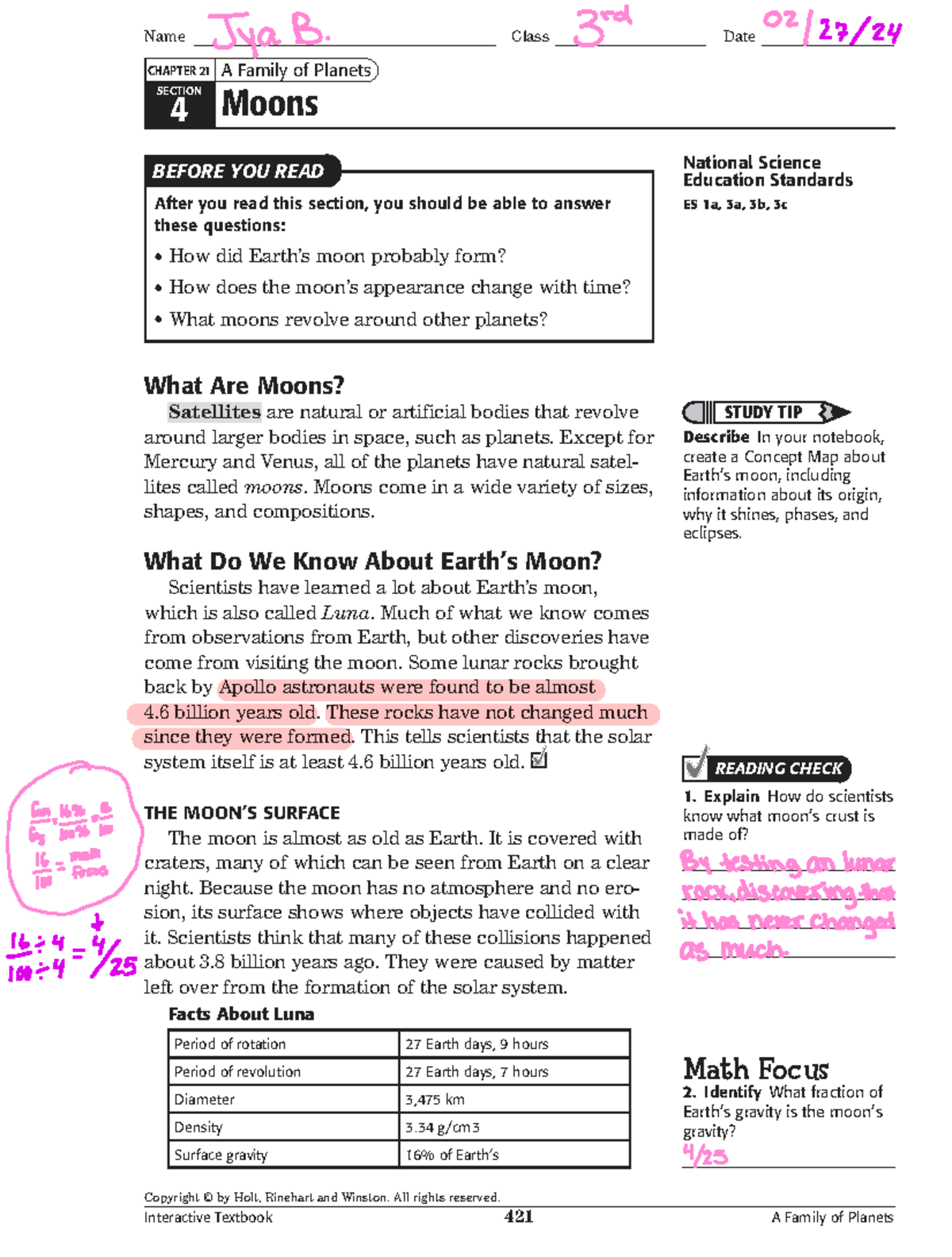 IT Moons Student - Answer provided - #OPYRIGHT฀©฀BY฀(OLT ฀2INEHART฀AND ...