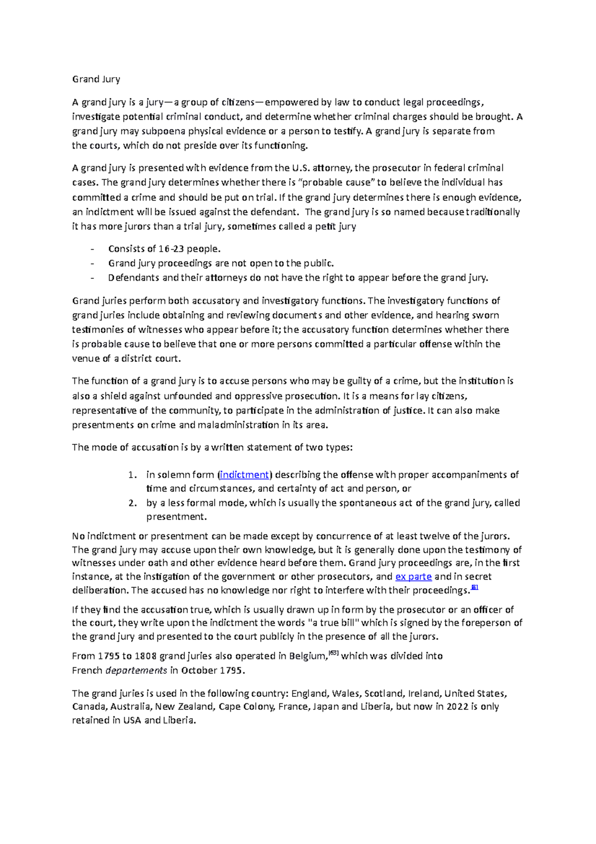 Grand Jury - A grand jury may subpoena physical evidence or a person to ...