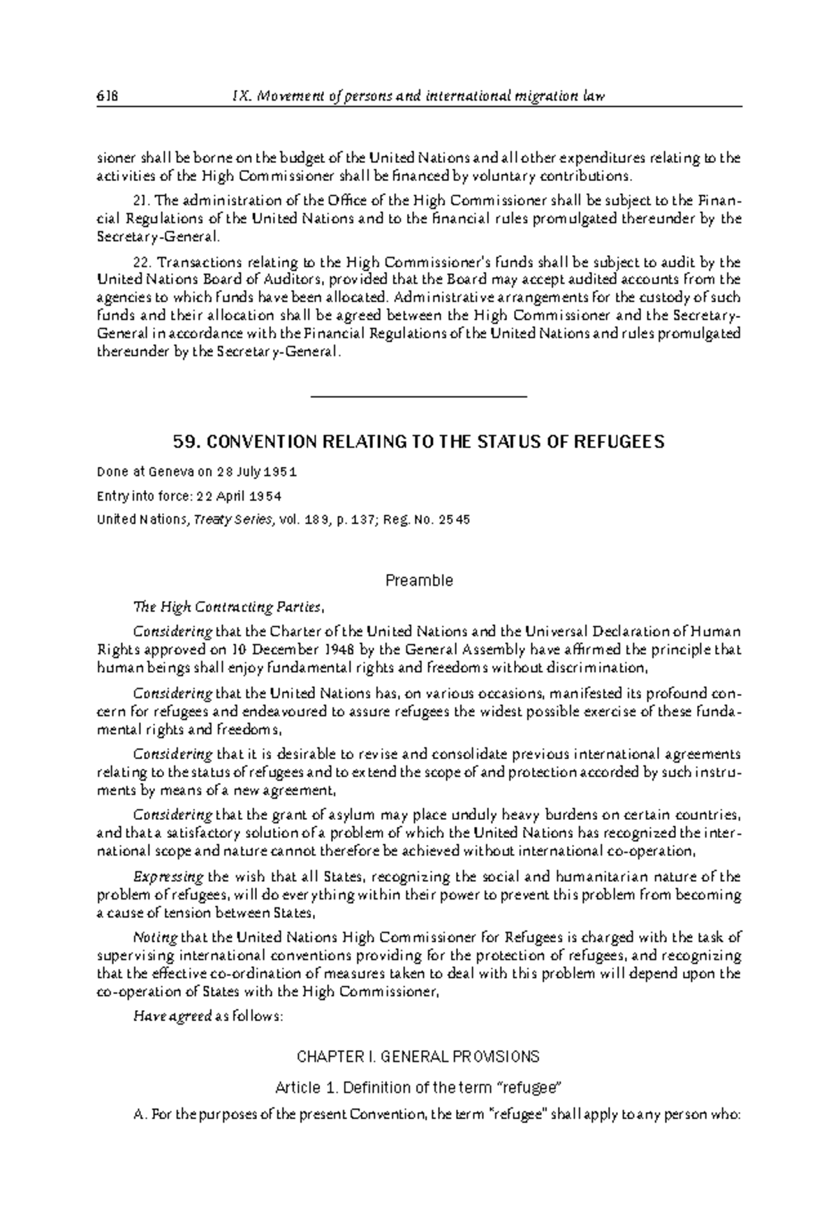 Book 1-212 - n/a - 618 IX. Movement of persons and international ...