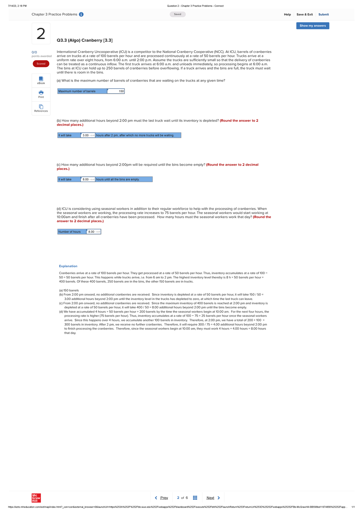 Chapter 3 Practice Problems - Cranberry International - Studocu