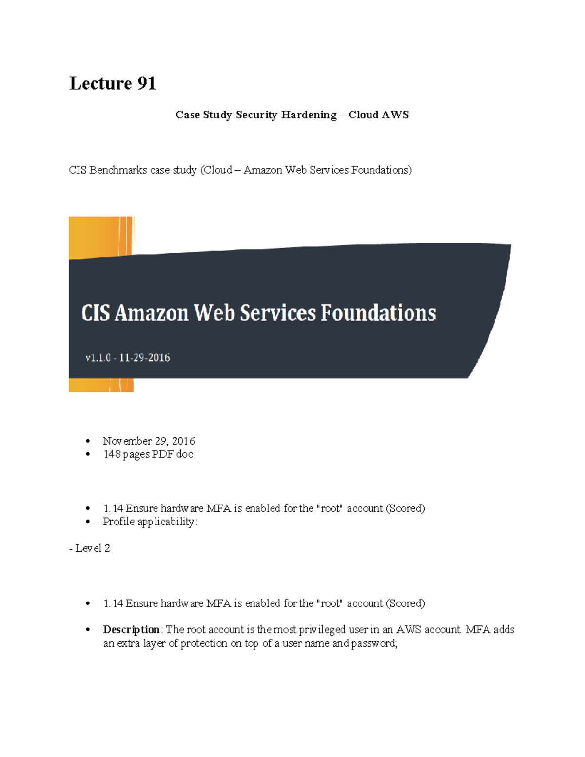 Handouts cs205 91 to 120 - Lecture 91 Case Study Security Hardening ...
