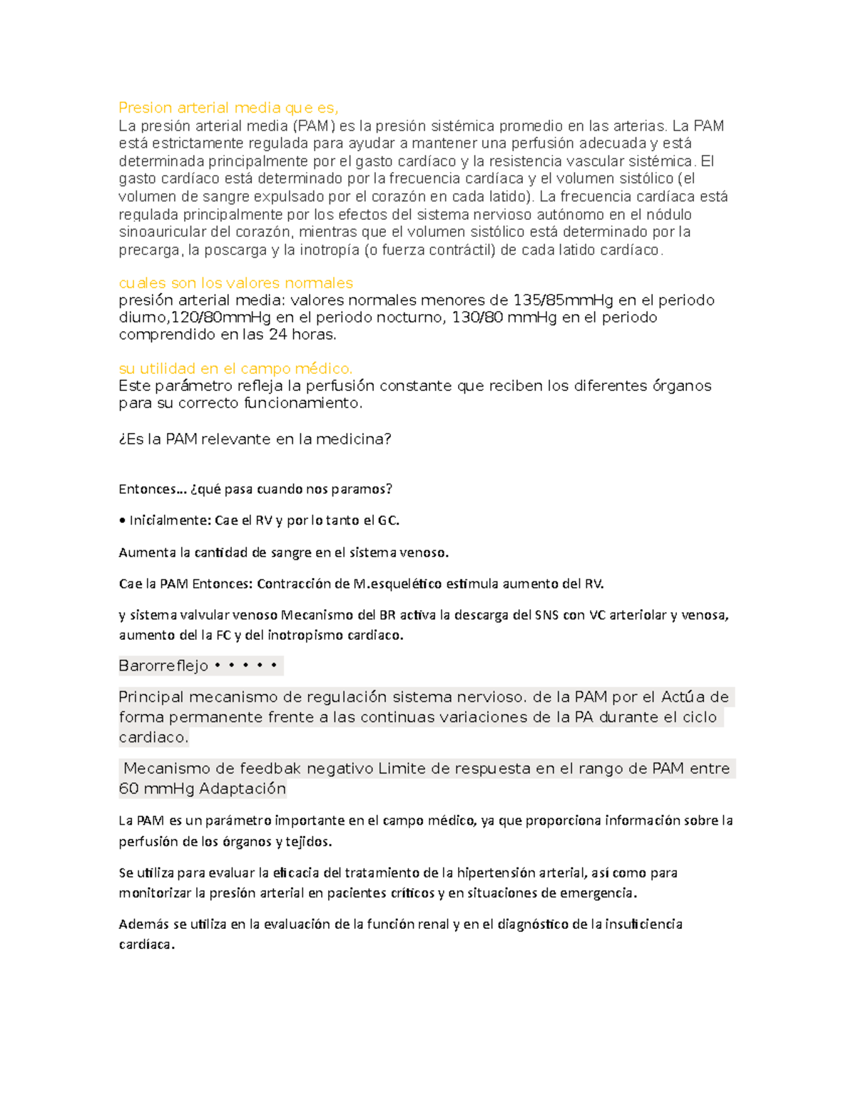 Presion arterial media que es - La PAM está estrictamente regulada para ...