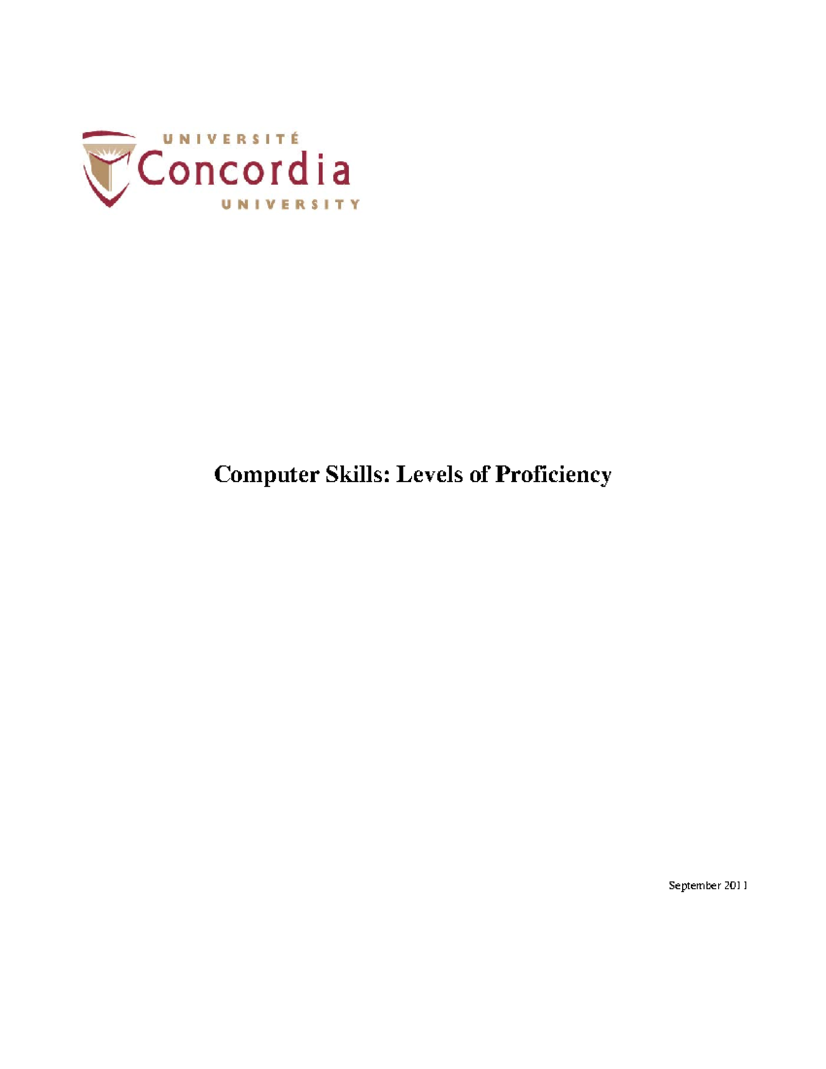 Proficiency-computer-skills - Computer Skills: Levels of Proficiency ...