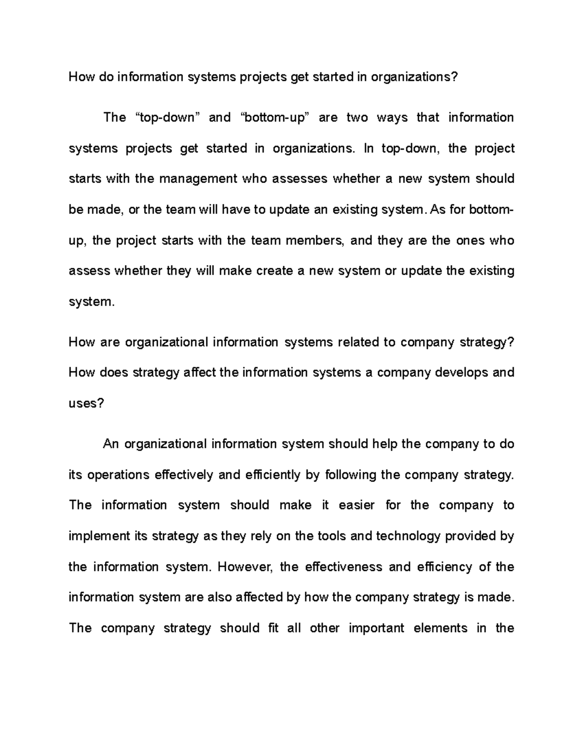 Lecture Notes Information System Projects - How do information systems ...