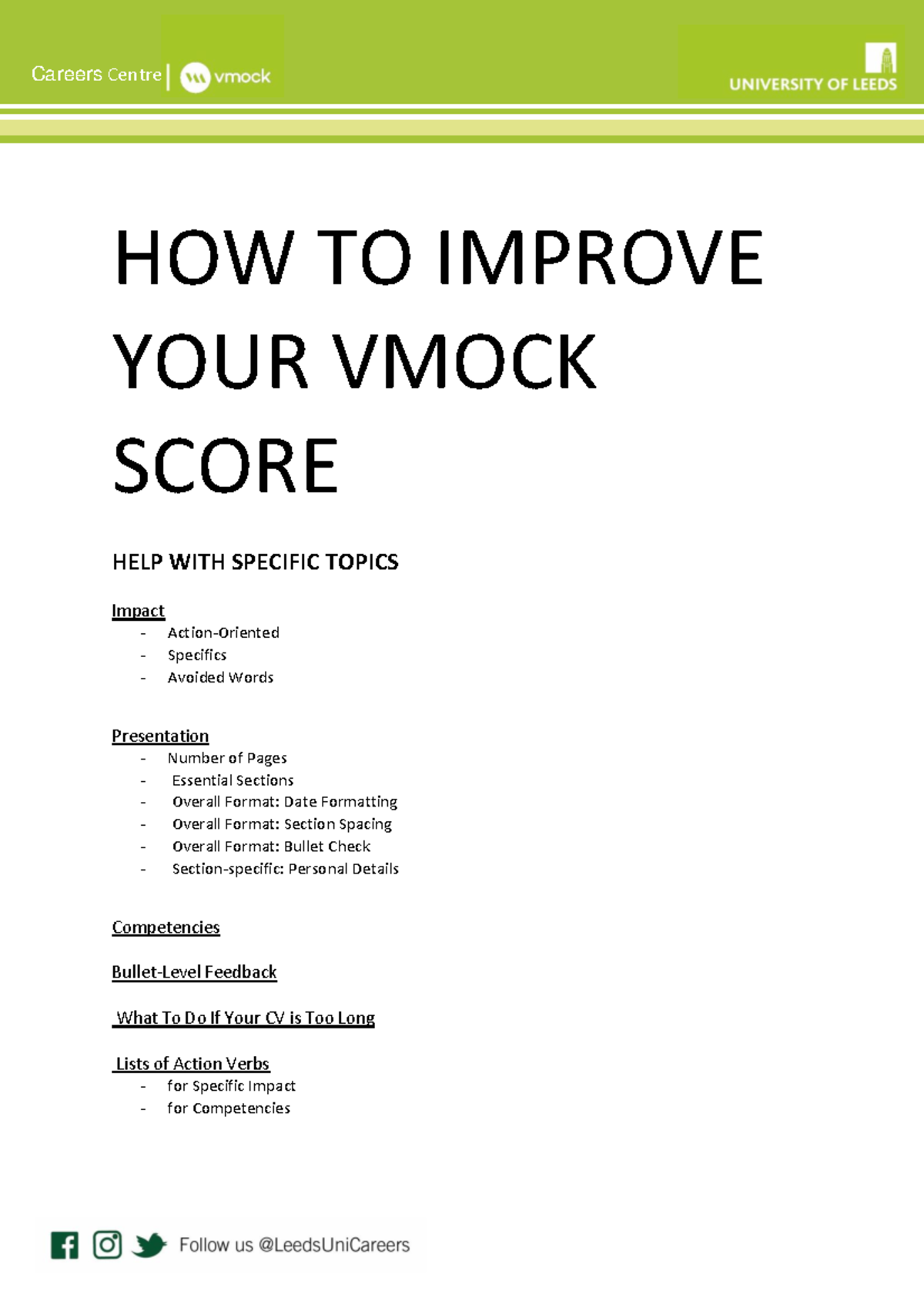 Improve your score with branding - HOW TO IMPROVE YOUR VMOCK SCORE HELP ...