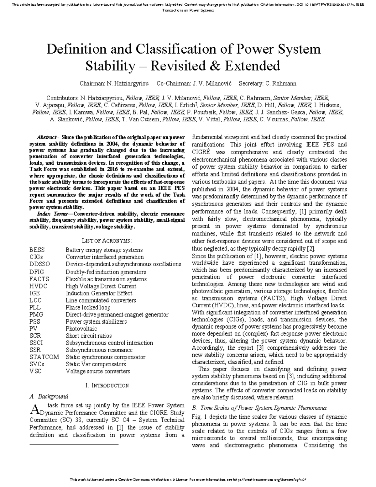 Clasificación Power Stability 2020 (English) - Transactions on Power ...