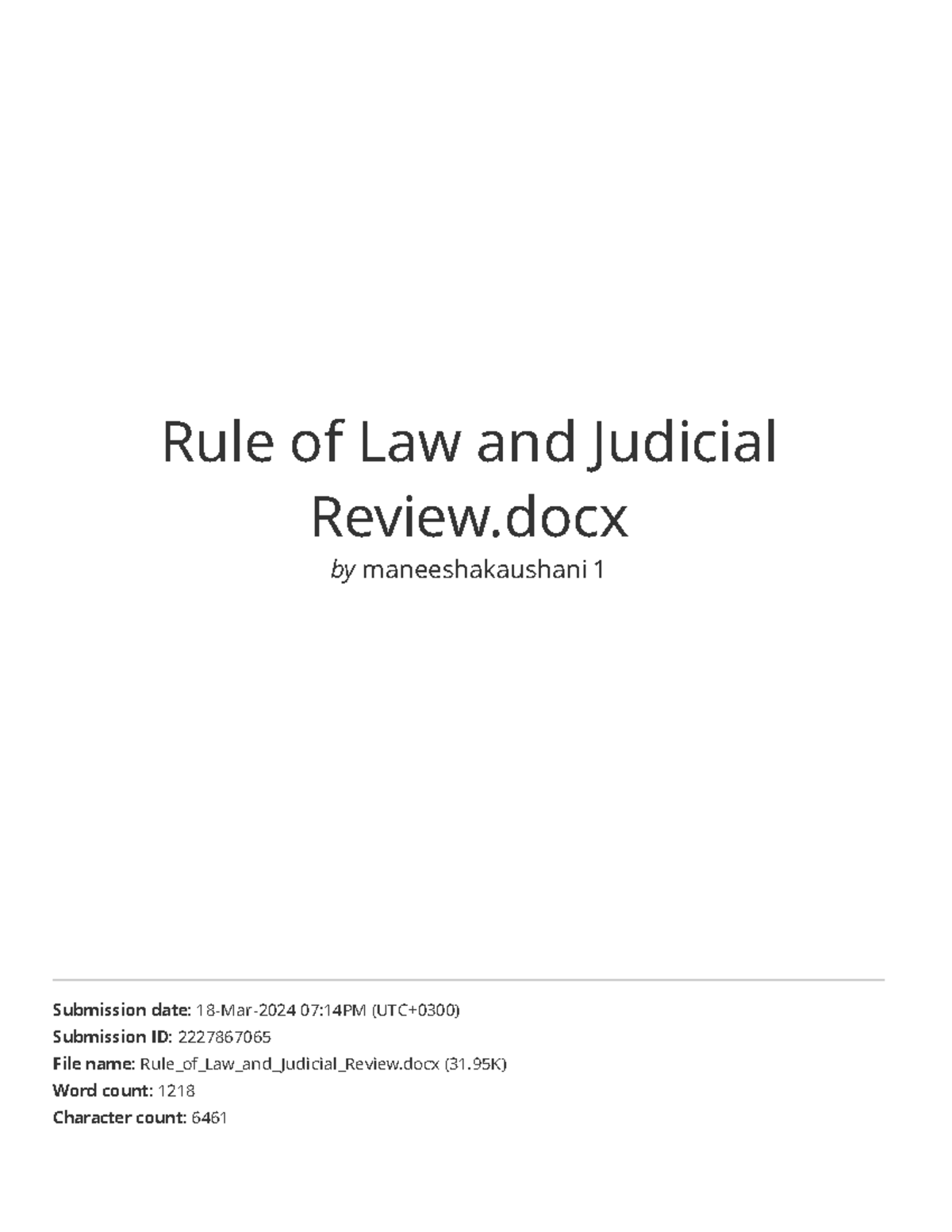 Rule of Law and Judicial Review - Rule of Law and Judicial Review by ...