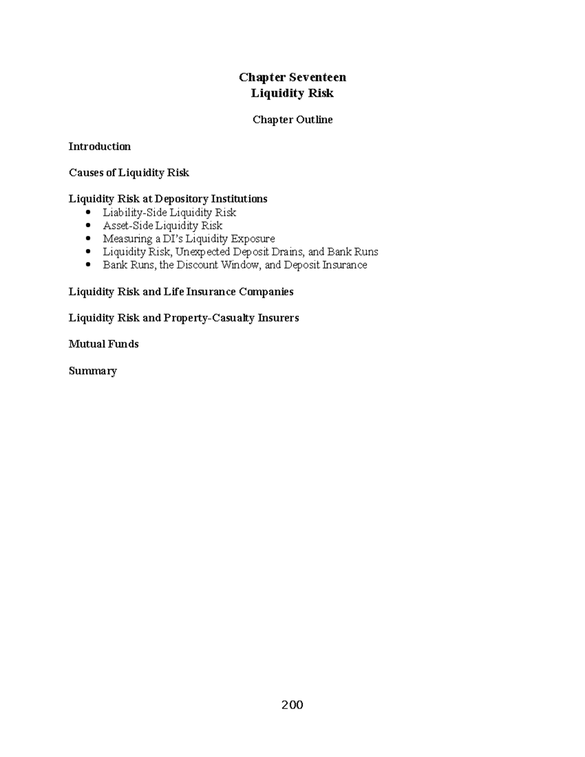 Financial Institutions Management Chap017 - BAN4801 - Unisa - Studocu