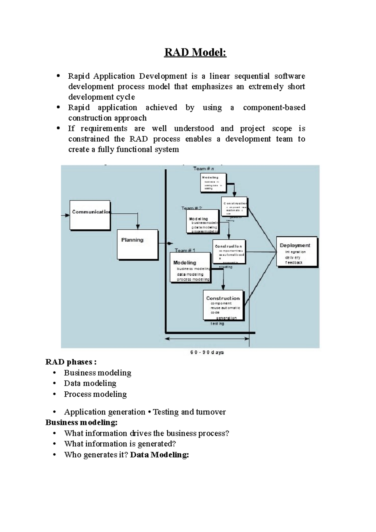 RAD Model - RAD Model: Rapid Application Development is a linear ...