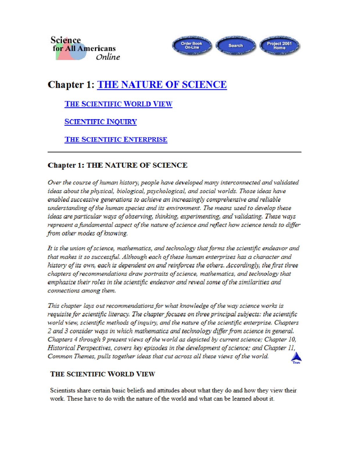 Science for All Americans (Chap1) Nature of Science - GBIO 1000 - Studocu