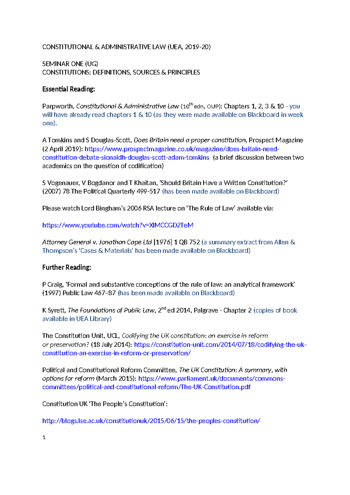 Consitution and Administrative - CONSTITUTIONAL & ADMINISTRATIVE LAW ...