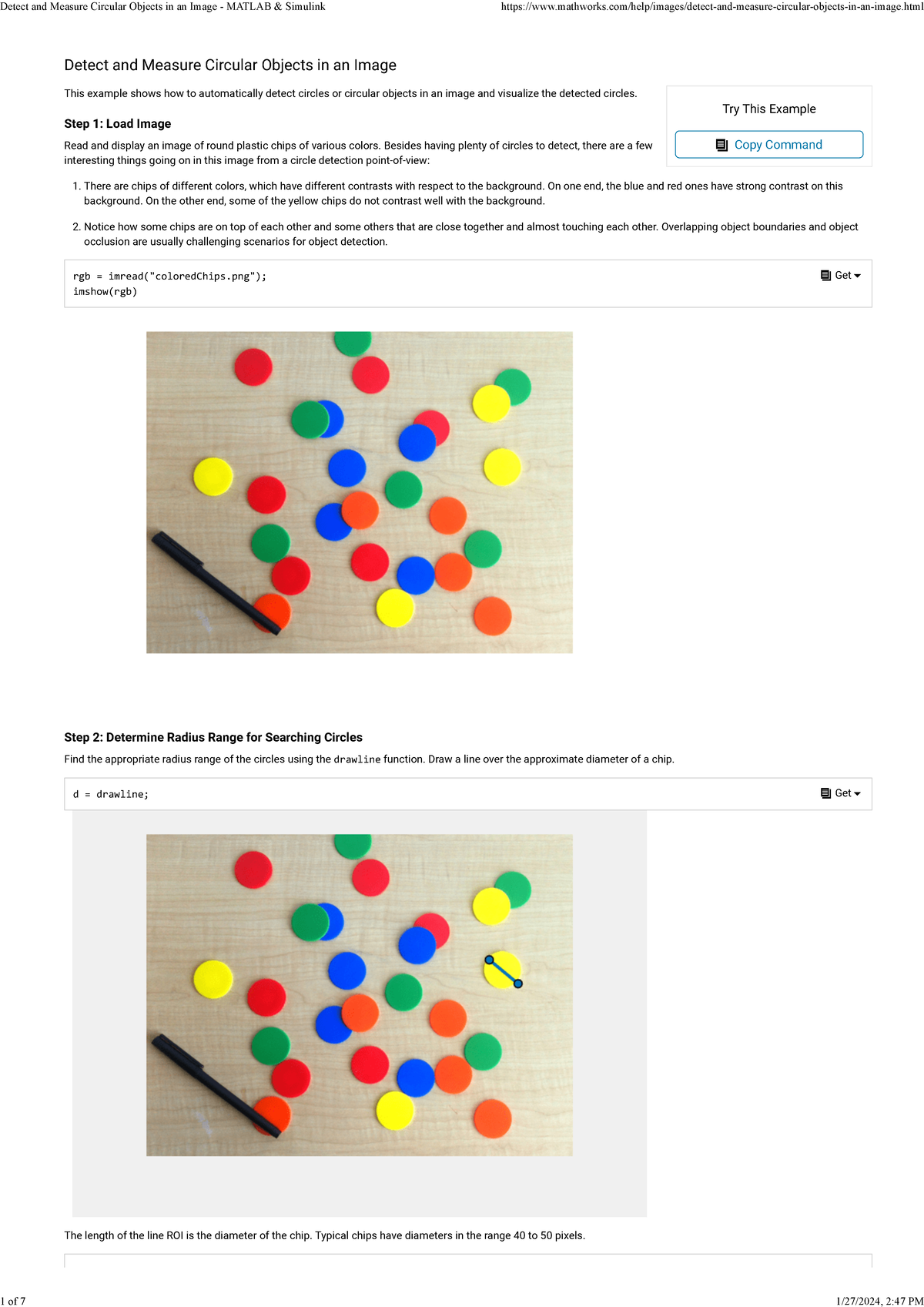 CV Lab 5 - Lab 5 - Detect and Measure Circular Objects in an Image This ...