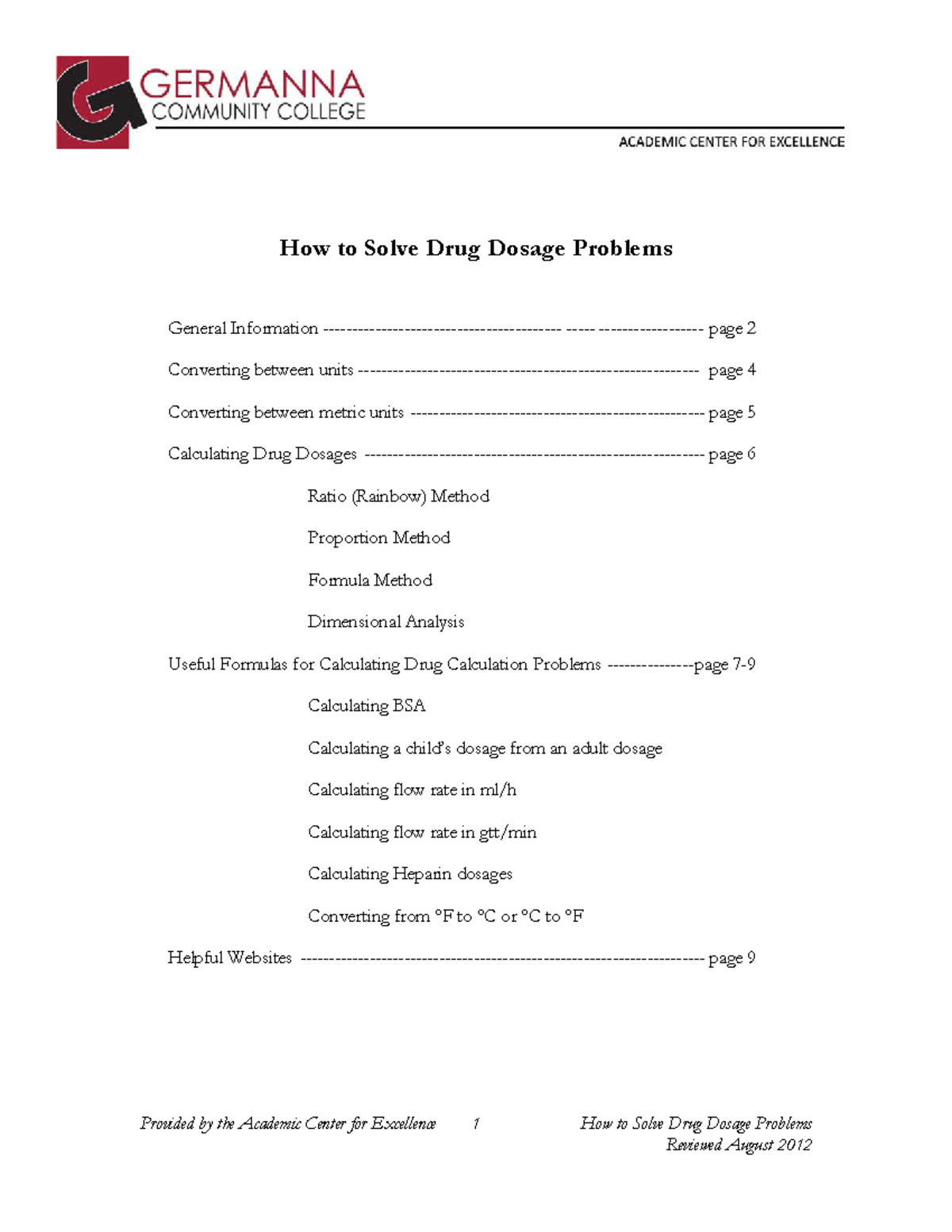 How to Solve Drug Dosage Problems - Type Number Solids Liquids ...