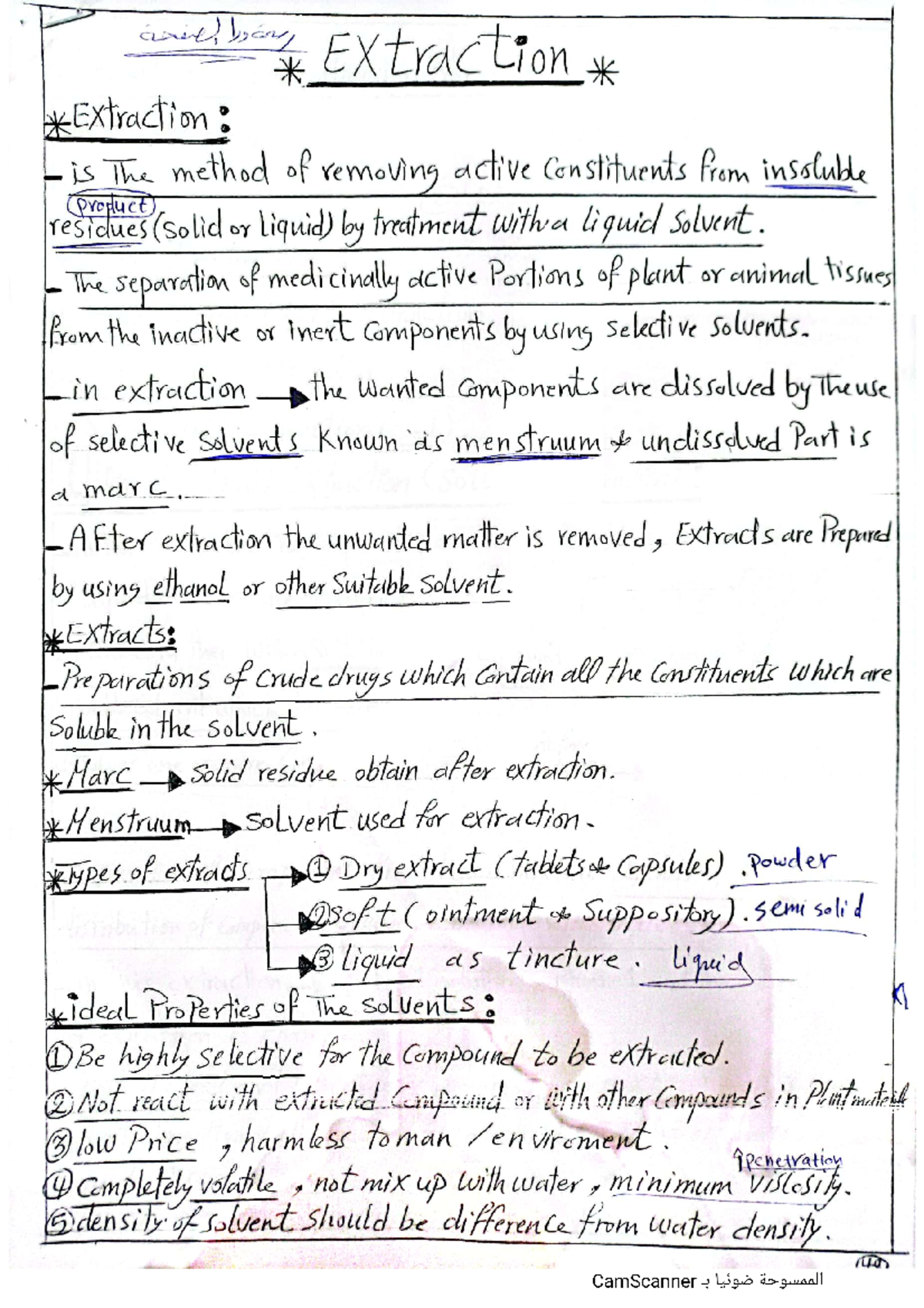 Lecture 7+8 Extraction - Industrial Pharmacy (3) - Studocu