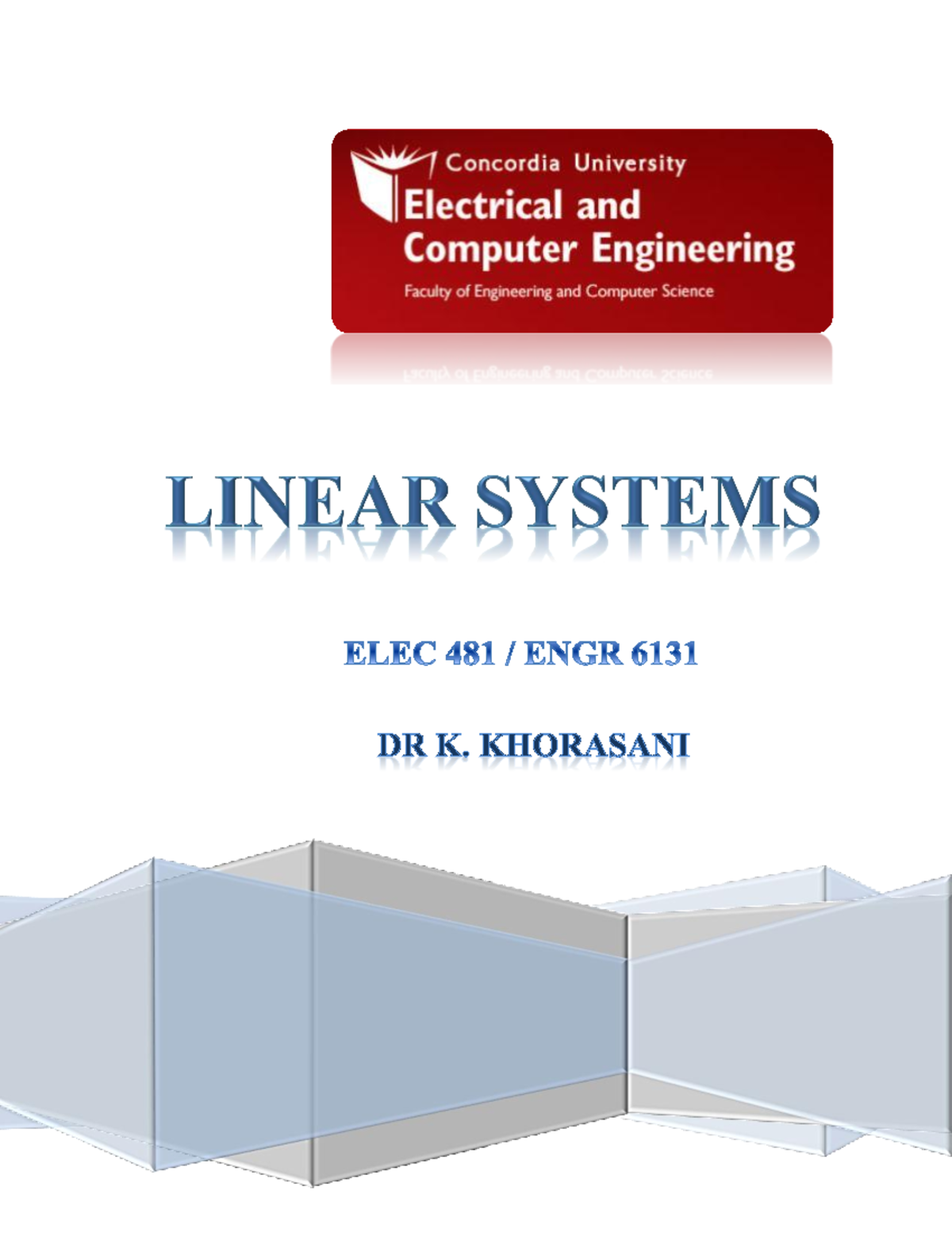 Linear System Lecture Notes 2020-zoom - II V 6 Lecture - State Models ...
