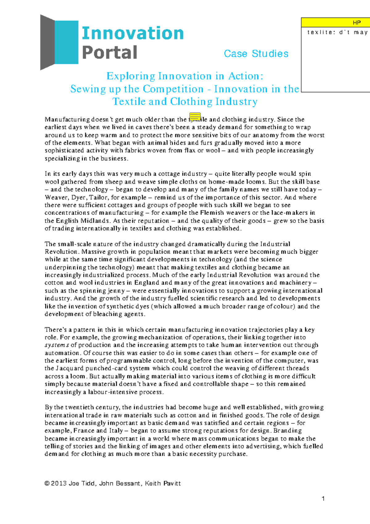 2. Zara1 - i love y - ©20 13 Joe Tidd, John Bessant, Keith Pavitt ...