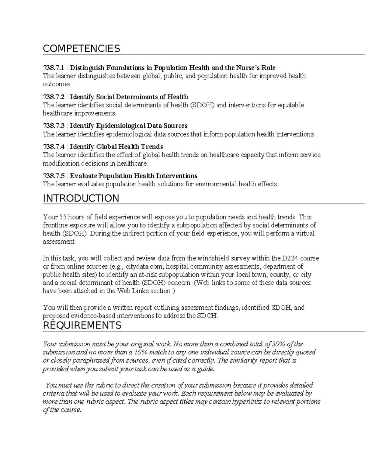 D224 PA Rubric - COMPETENCIES 738.7 : Distinguish Foundations in ...