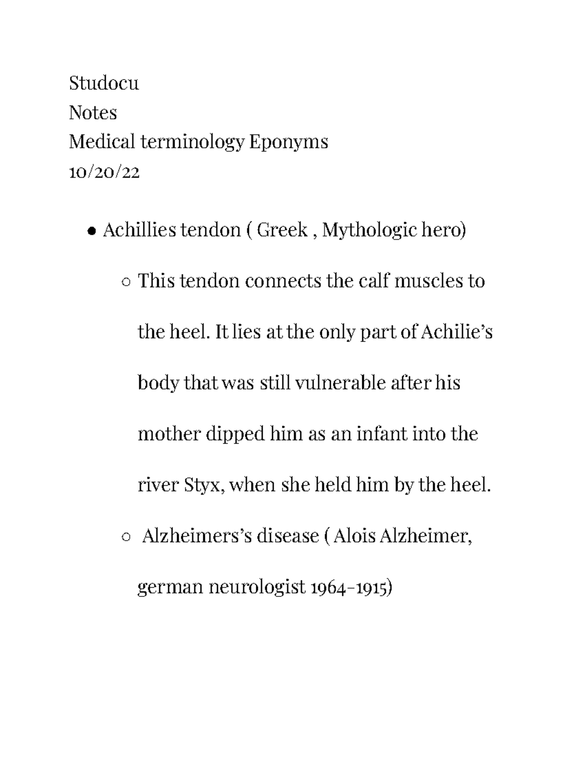 Med term 1 - medical terminology notes , Abbreviations, acronyms, and ...