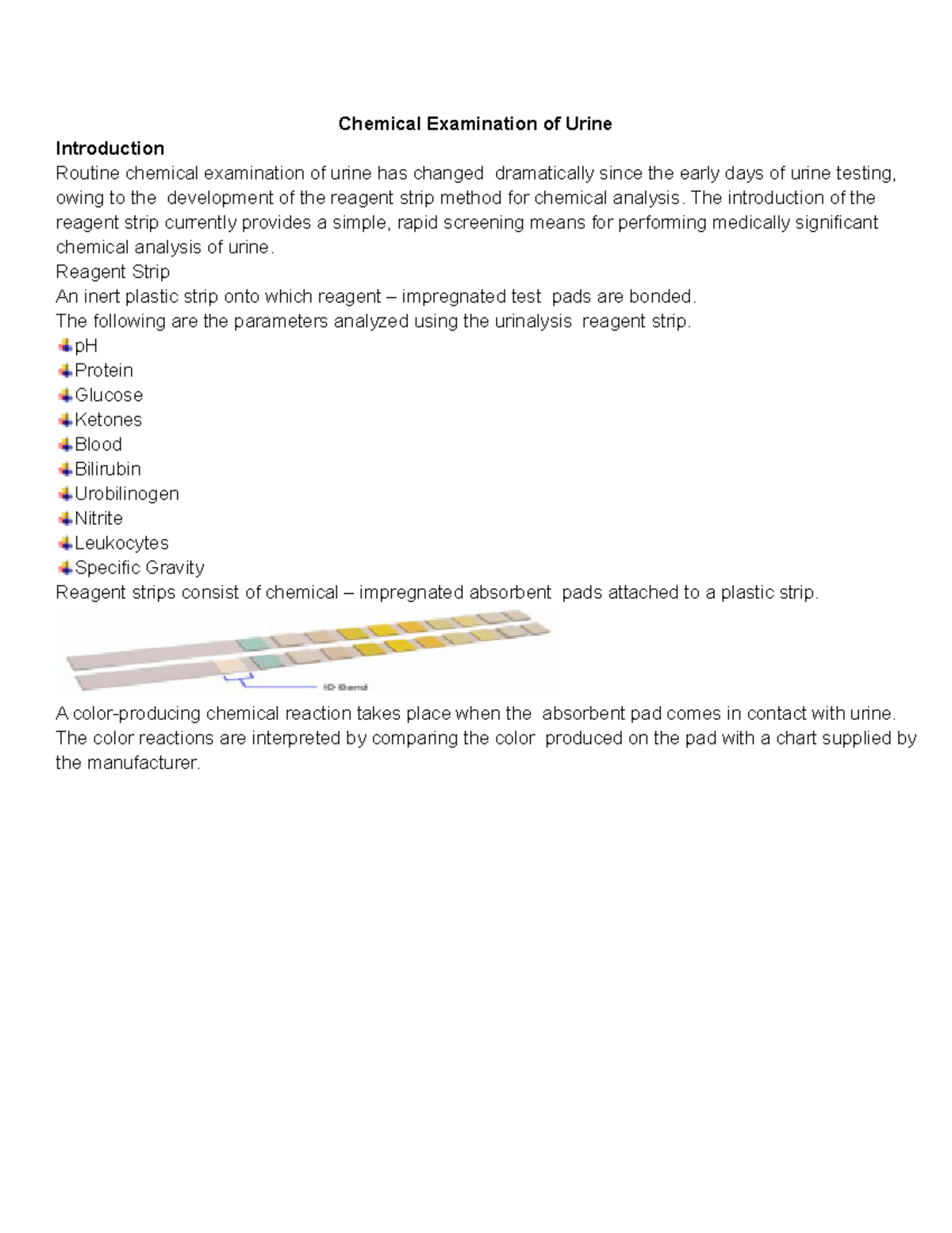 Chemical Examination of Urine - Chemical Examination of Urine ...