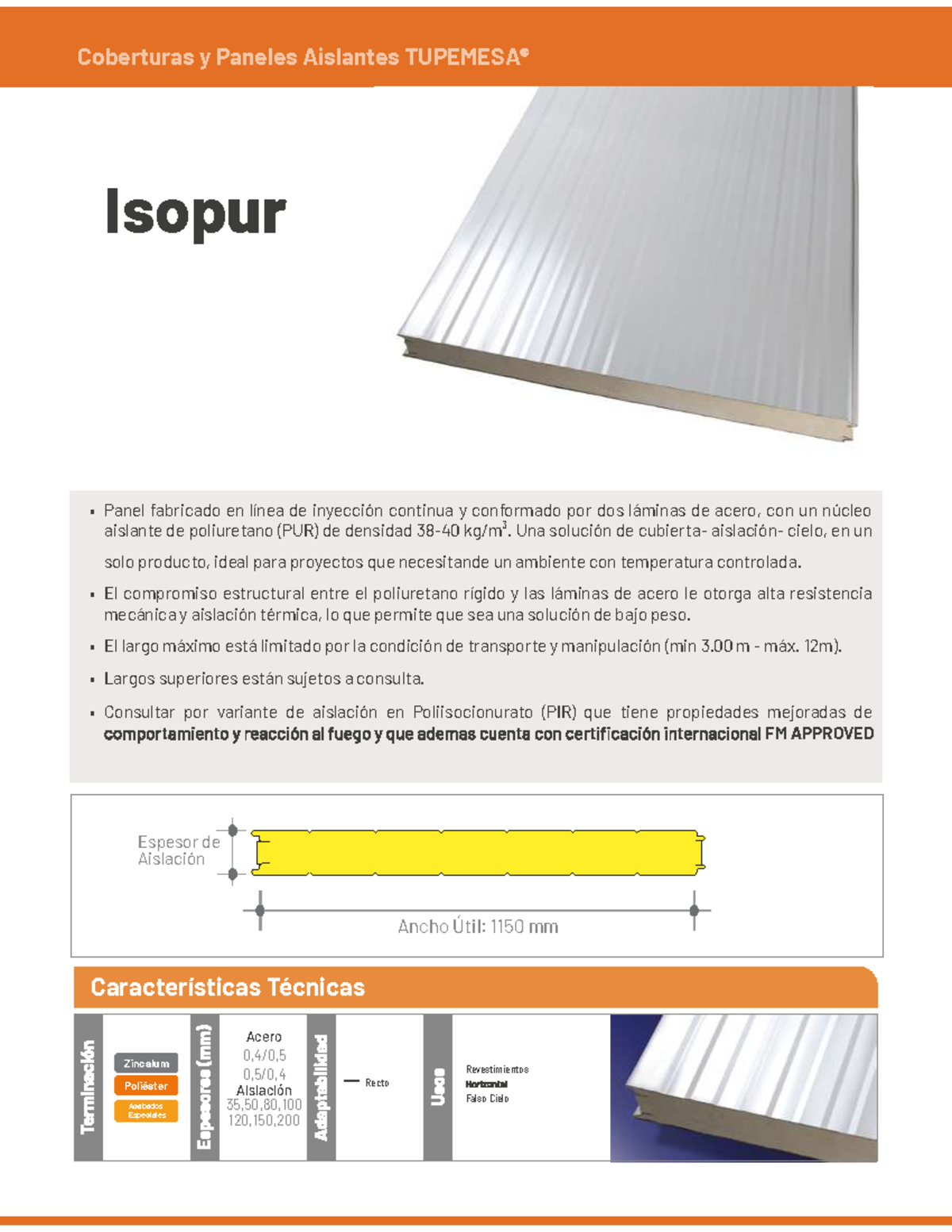 FT Panel Isopur 2024 - ficha tecnica - ####### Zincalum Acabados ...