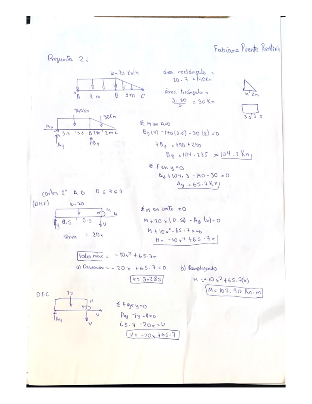 Cortes 1° - Estática - Studocu