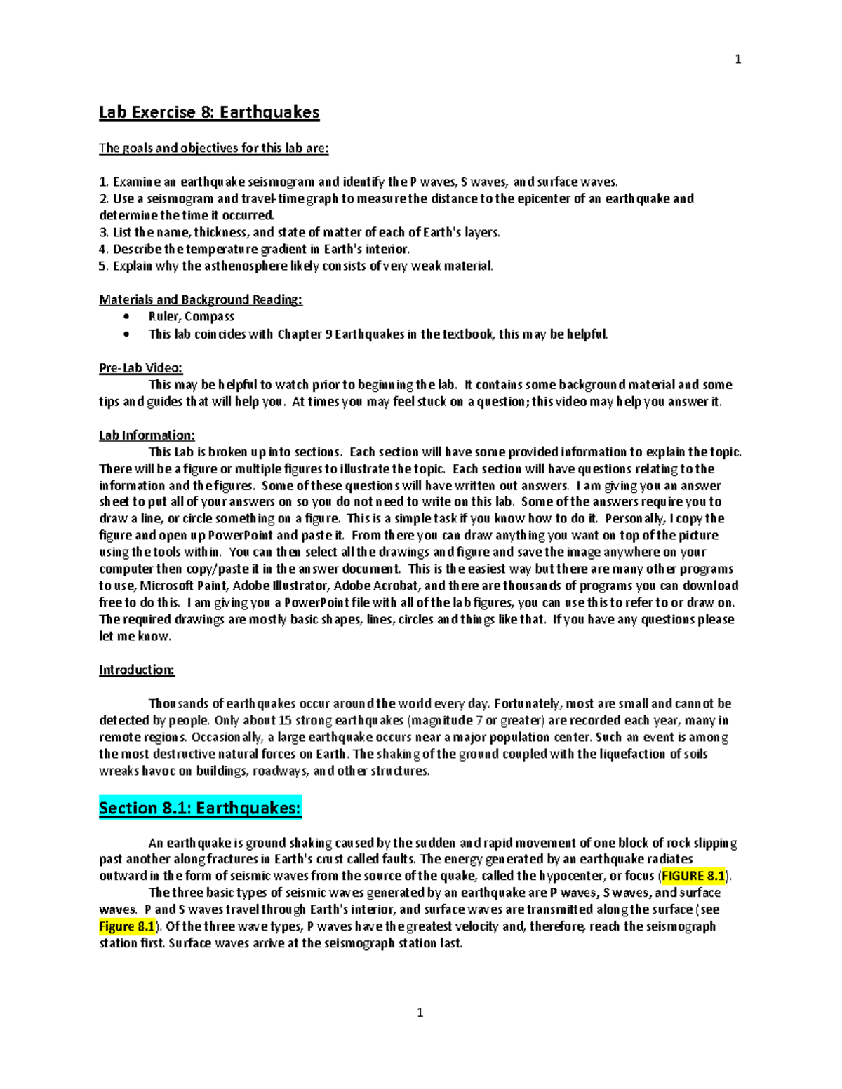 LAB 8 Earthquakes Information AND Questions Lab Exercise 8 lab-8-earthquakes-information-and-questions-lab-exercise-8