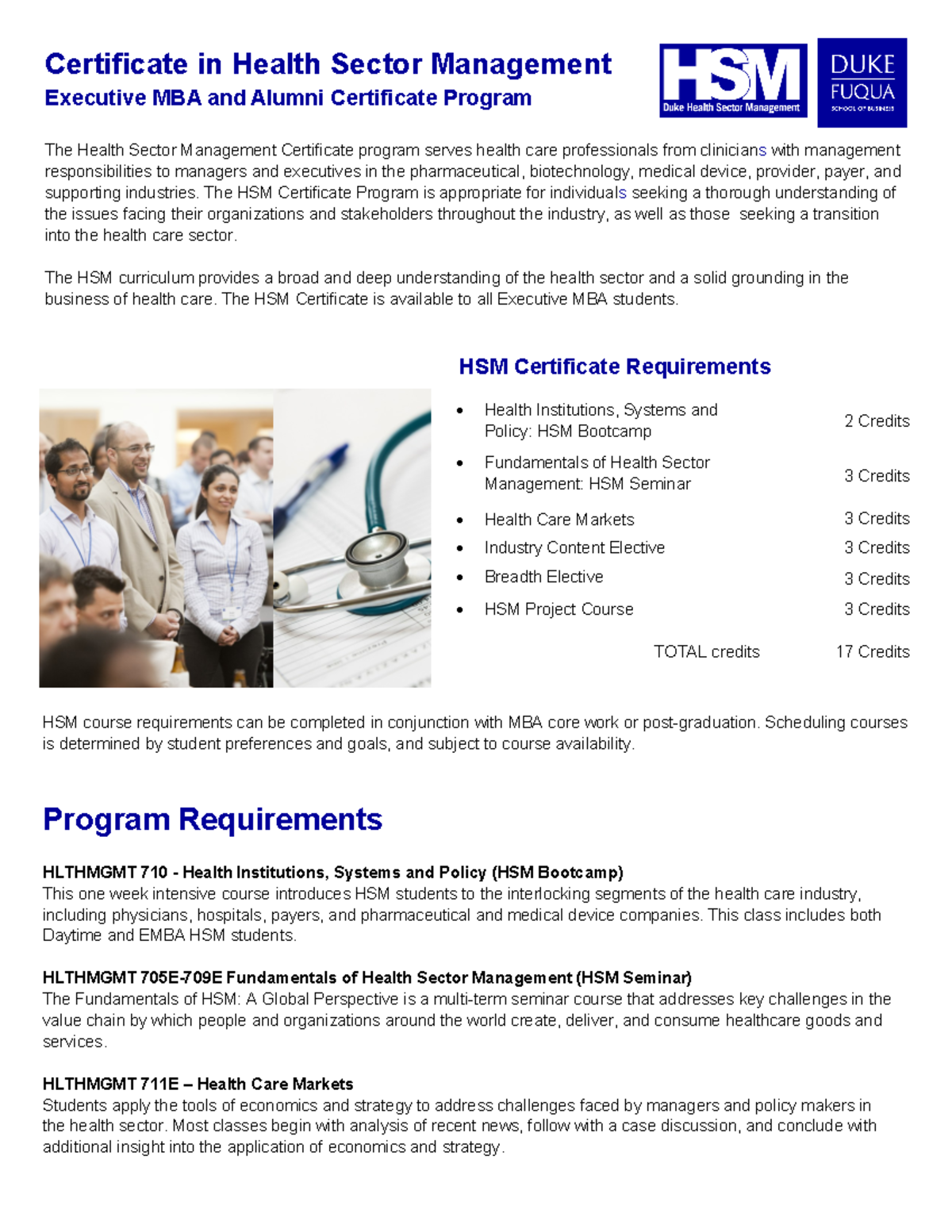 HSM EMBA Alumni Handout - The Health Sector Management Certificate ...