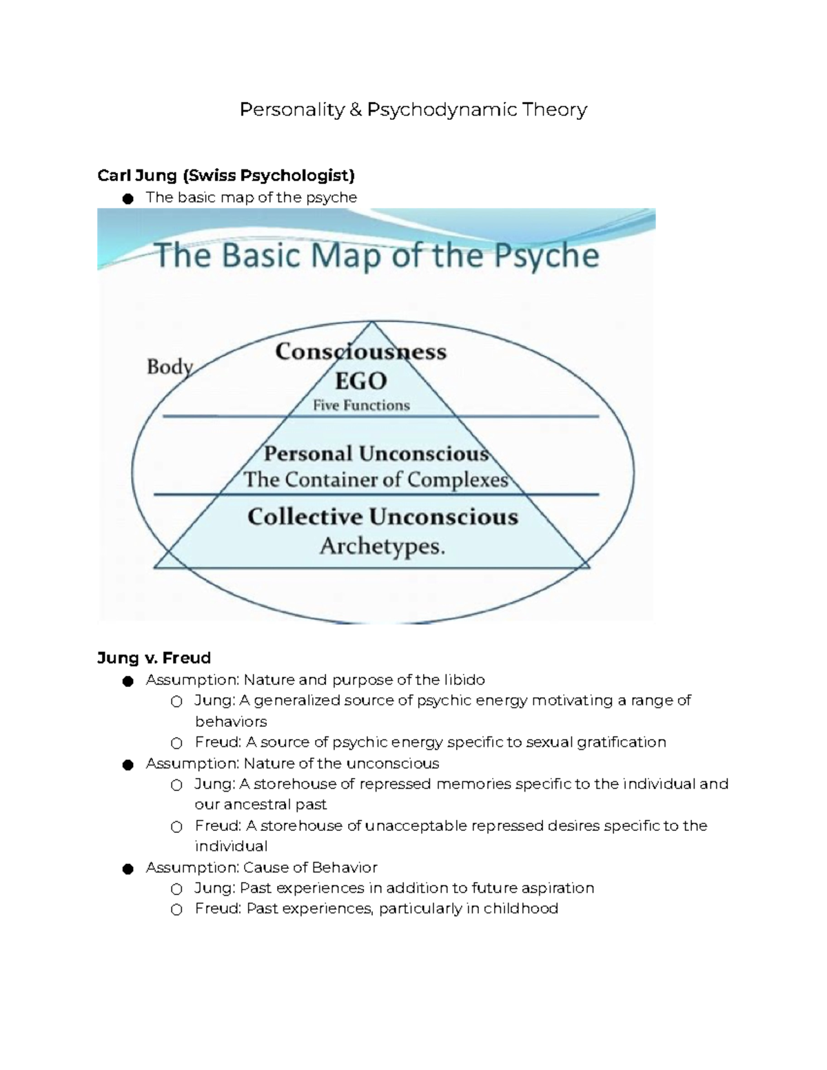 Personality and Psychodynamic Theory - Personality & Psychodynamic ...