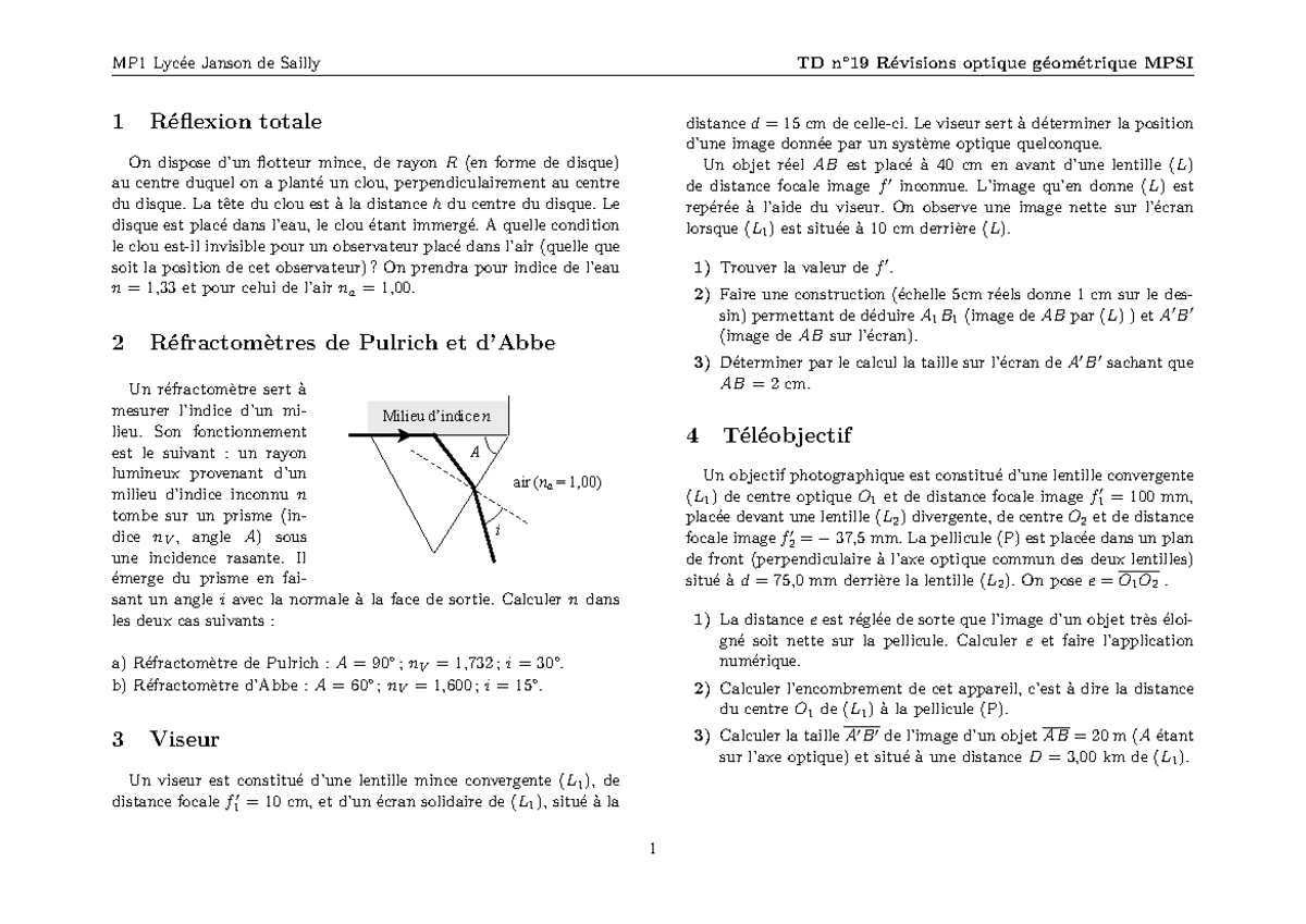 Download - Physico-Chimie Des Materiaux - MP1 Lycée Janson de Sailly TD ...